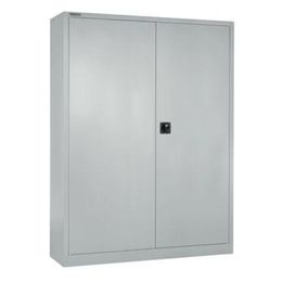 Sch&auml;fer Shop Sch&auml;fer Shop Select Fl&uuml;gelt&uuml;renschrank MS iCONOMY, Stahl, 5 Ordnerh&ouml;hen, B 1200 x T 400 x H 1935 mm, wei&szlig;aluminium RAL 9006