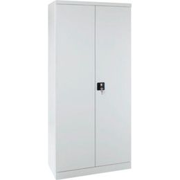 Schubladenschrank ADB, 27 Schubladen, 3 Ablageb&ouml;den, 2-Punkt-Verriegelung, Stahl, B 800 x T 410 x H 1790 mm, lichtgrau RAL 7035