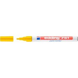 Edding Lackmarker 751, 1-2 mm, gelb, 1 St&uuml;ck