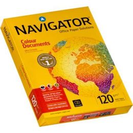 Kopierpapier NAVIGATOR Colour Documents, DIN A4, 120 g/m&sup2;, hochwei&szlig;, 250 Blatt