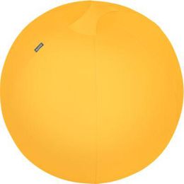 Sitzball Leitz Ergo Cosy, St&auml;rkung der R&uuml;cken- und Rumpfmuskulatur, Stoff&uuml;berzug, ⌀ 650 mm, gelb