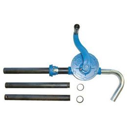 Kurbelpumpe CEMO, Aluminium, 0,25 l/Umdrehung, gebogener Auslauf, f&uuml;r 60/200 l F&auml;sser