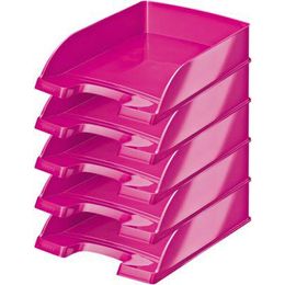Leitz&reg; Ablagekorb Wow 5226, DIN A4, 5 St&uuml;ck, pink