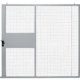 Sch&auml;fer Shop Schiebetor, f&uuml;r Gittertrennwandsystem, B 2238 x H 2110 mm, hellsilber