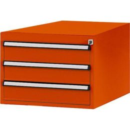Manuflex Schubladen-Unterbau, f&uuml;r T 1000 mm, rotorange