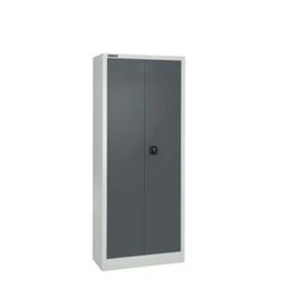 Sch&auml;fer Shop Sch&auml;fer Shop Select Materialschrank MS 2408, Leergeh&auml;use, 800 x T 400 x H 1935 mm, Stahl, lichtgrau/anthrazitgrau