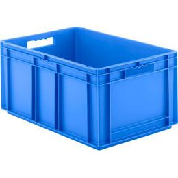 Sch&auml;fer Shop Euro Box Serie EF 6280, aus PP, Inhalt 56,6 L, geschlossene W&auml;nde, blau, Unterfassgriff