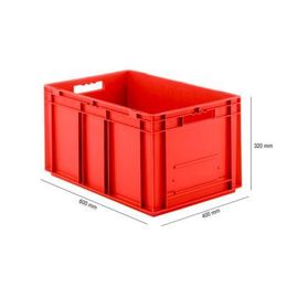 Sch&auml;fer Shop Kasten im EURO-Ma&szlig; EF 6320, 63,7 l, rot