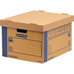 Archivbox SmoothMove&trade; Prime FastFold&reg;, Volumen 47,5 l, vorgedruckte Beschriftungsfelder, abnehmbarer Deckel, Tragegriffe, stapelbar, FSC&reg;-Karton, 100 % recycelbar, 5 St&uuml;ck