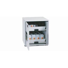 S&auml;uren- und Laugen-Unterbauschrank ASECOS SL-CLASSIC-UB, Fl&uuml;gelt&uuml;r, Anschlag links, Front Lichtgrau, B 590 x T 570 x H 600 mm