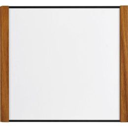 moedel T&uuml;rschild LMH, Aluminium- und Holzrahmen, Holzart w&auml;hlbar, Polyester-Abdeckung, Klebemontage, B 159,5 x H 150,5 mm, schwarz/Eiche