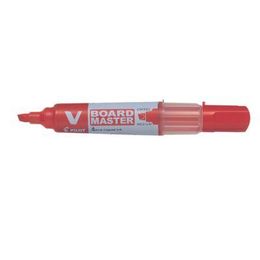 Pi.lot Whiteboardmarker PILOT V-Board Master, nachf&uuml;llbar, Tintenstandanzeige, Keilspitze, rot, 1 St&uuml;ck