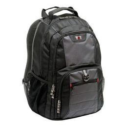 Laptop Rucksack Wenger Pillar, 25 l, f&uuml;r Laptops bis 16", Laptopfach, Organizer, L 250 x B 380 x H 480 mm, Polyester, schwarz/grau