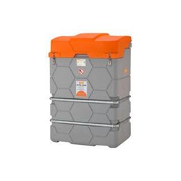 CEMO Gebraucht&ouml;ltank CUBE, Komplettanlage, B1200xT800xH1800 mm, 1000 l, mit Schmutzsieb & Abtropffl&auml;che