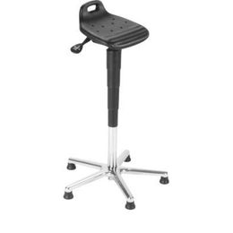 Stehhilfe Assistent Futura AF2-PU2, schwarz, Fu&szlig;kreuz aus Aluminium