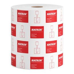 Papierhandt&uuml;cher Katrin Roll M Centerfeed 48191, 2-lagig, wei&szlig;, 6 Rollen mit jeweils 500 Blatt