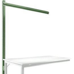 Manuflex Aufbauportal, Ansatzisch SPEZIAL Arbeitstisch-/Werkbanksystem UNIVERSAL/PROFI, 1500 mm, resedagr&uuml;n