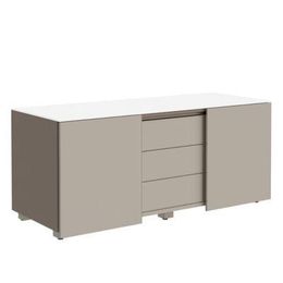Multicontainer SOLUS PLAY, 3 Sch&uuml;be, B 1350 x T 523 x H 583 mm, Stone Grey