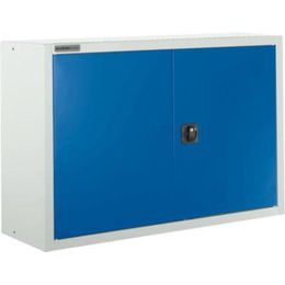 Sch&auml;fer Shop Sch&auml;fer Shop Select Aufsatzschrank MS 8412i, B 1200 x T 400 x H 800 mm, 1 Boden, Stahl, lichtgrau RAL 7035/enzianblau RAL 5010