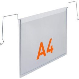 Drahtb&uuml;geltasche Durable, DIN A4 quer, ohne Schutzklappe, B 535 x H 280 mm, PP, transparent, 50 St&uuml;ck
