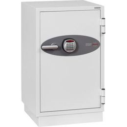 Phoenix Feuerschutzschrank FS 0442, Elektronikschloss, B 520 x T 520 x H 820 mm, Stahl, signalwei&szlig; RAL 9003