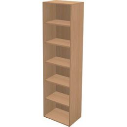 Sch&auml;fer Shop Sch&auml;fer Shop Genius Regal TETRIS WALL, 6 Ordnerh&ouml;hen, B 600 x T 420 x H 2250 mm, Buche-Dekor