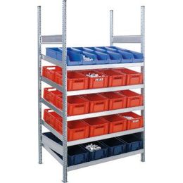 Sch&auml;fer Shop Komplettregal MBR 3000, Anbaufeld, 5 schr&auml;ge Fachebene, 2278 x 800 x 1292 mm