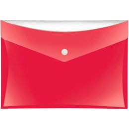 Dokumententasche Veloflex VELOCOLOR&reg;, DIN A5, Kunststoff, f&uuml;r ca. 100 Blatt, 6 St&uuml;ck, rot