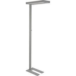 LED-Stehleuchte Mauljuvis, dimmbar, Bewegungs- und Tageslichtsensor, wei&szlig;aluminium RAL 9006