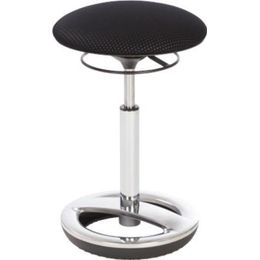 Topstar Stehhilfe Sitness HIGH BOB, f&uuml;r ergonomisches Sitzen, h&ouml;henverstellbar, Schwingeffekt, H 490-700 mm, schwarz, Gestell verchromt