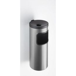 Kombi-Ascher, Abfall-Volumen von 5,6 l, flammenhemmend, Kippvorrichtung, inkl. Montagematerial, &Oslash; 180 x H 400 mm, Edelstahl