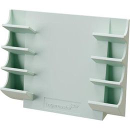 Markerhalter Legamaster, f&uuml;r Glasboards, f&uuml;r 4 Marker, Neodym-Magnet, sage green