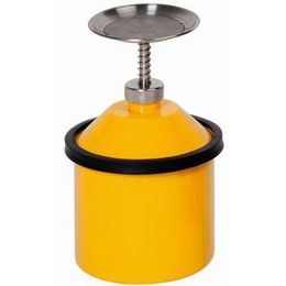 Sparanfeuchter, Stahlblech, gelb, 2,5 l, &Oslash; 178 x H 290 mm, federnd gelagerter Tr&auml;nkteller