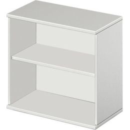 Sch&auml;fer Shop Sch&auml;fer Shop Select Anstell-/Aufsatzregal, 2 OH & 1 Fachboden, B 800 x T 420 x H 726 mm, lichtgrau