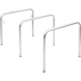 Anlehnb&uuml;gel WSM, 2-seitig, B 1000 x T 48 x H 800 mm, Stahl verzinkt, zum Einbetonieren