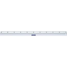 Lineal Staedtler Mars, f&uuml;r Rechtsh&auml;nder, L&auml;nge 50 cm/500 mm, abriebfeste cm- & mm-Einteilung, mit Tuschekante, rutschfest, Aluminium, silber