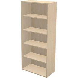 Sch&auml;fer Shop Sch&auml;fer Shop Genius Regal TETRIS WALL, 5 Ordnerh&ouml;hen, B 800 x T 420 x H 1880 mm, Ahorn-Dekor
