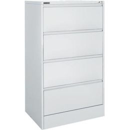 Sch&auml;fer Shop Sch&auml;fer Shop Select H&auml;ngeregistraturschrank MS iCONOMY, offener Rahmen, B 780 x T 580 x H 1350 mm, lichtgrau RAL 7035
