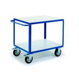 ROLLCART ESD-Tischwagen mit 2 Ladefl&auml;chen, 1000 x 700 mm, Tragkraft 500 kg