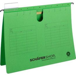 Sch&auml;fer Shop Sch&auml;fer Shop Select H&auml;ngehefter, DIN A4, Heftzunge oben, gr&uuml;n, 25 St&uuml;ck