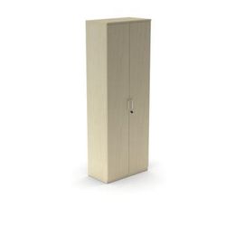 Fl&uuml;gelt&uuml;renschrank BEXXSTAR, 6 Ordnerh&ouml;hen, Holzt&uuml;ren, H 2225 mm, Ahorn-Dekor