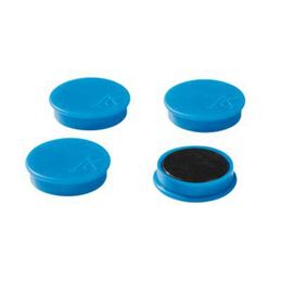 Haftmagnete, &Oslash; 40 mm, Haftkraft ca. 1200 g, 4 St&uuml;ck, blau