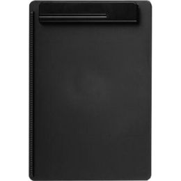 Klemmbrett Maul Maulgo Recycling, A4, Klemmweite 8 mm, mit Papieranschlag links & Cliphalter f&uuml;r Schreibger&auml;te, 90 % Recycling-Kunststoff, schwarz