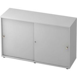 Schiebet&uuml;renschrank TOPAS LINE, 2 OH, lichtgrau/lichtgrau