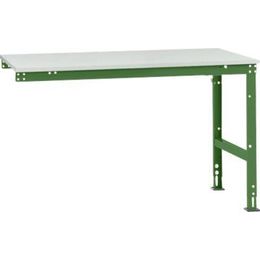 Manuflex Ansatztisch UNIVERSAL Standard, Tischplatte Kunststoff, 1500x1000, resedagr&uuml;n