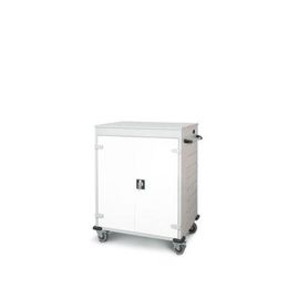 Laptopwagen mit Ladefunktion, 2-Punkt-Verriegelung, Feststellbremse, 16 F&auml;cher, B 920 x T 500 x H 1060, wei&szlig;