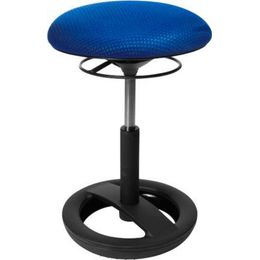 Topstar Fitness-Hocker SITNESS BOB, ergonomisches Sitzen, Sitzh&ouml;he 440 bis 570 mm, blau, Gestell schwarz pulverbeschichtet