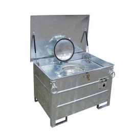 Sammelbeh&auml;lter Bauer ASB 450-I, Stahlblech, Innentank feuerverzinkt, stapelbar, abschlie&szlig;bar, B 1200 x T 885 x H 830 mm
