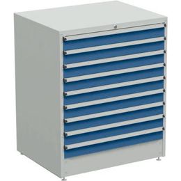 treston Schubladenschrank, 9 Schubladen, B 910 x T 715 x H 1100 mm