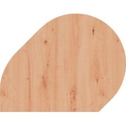 Ansatztisch Breno, f&uuml;r Schreibtische Breno, 800 x 1000 mm, Asteiche/Silber